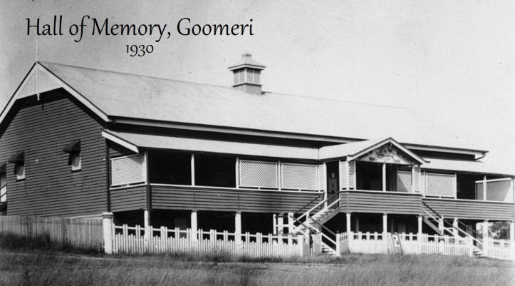 Hall of Memory, Goomeri – Gympie Regional Memories