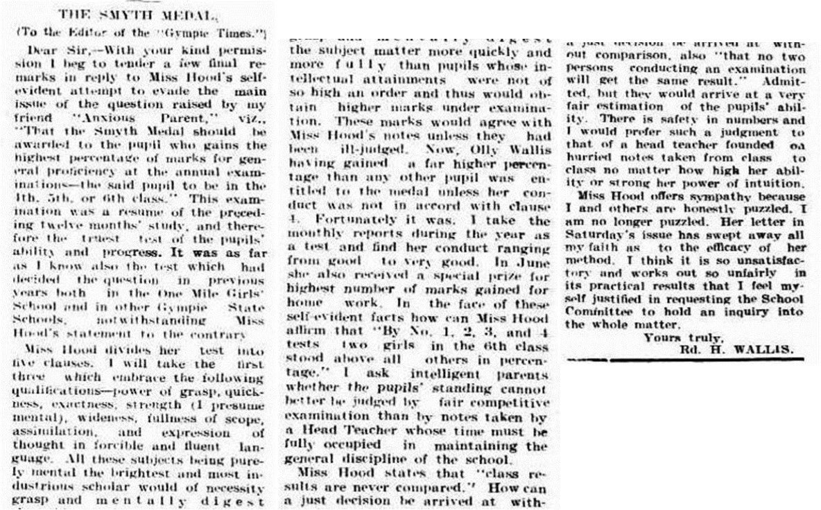 The Smyth Medal – Gympie Regional Memories